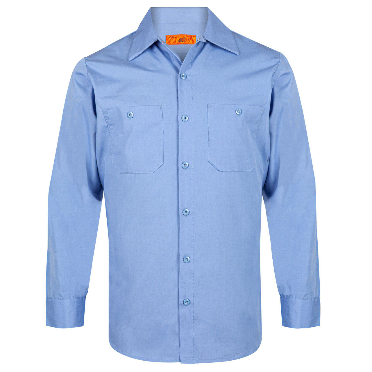 Mens Short Sleeve Work Shirts - Petrol Blue