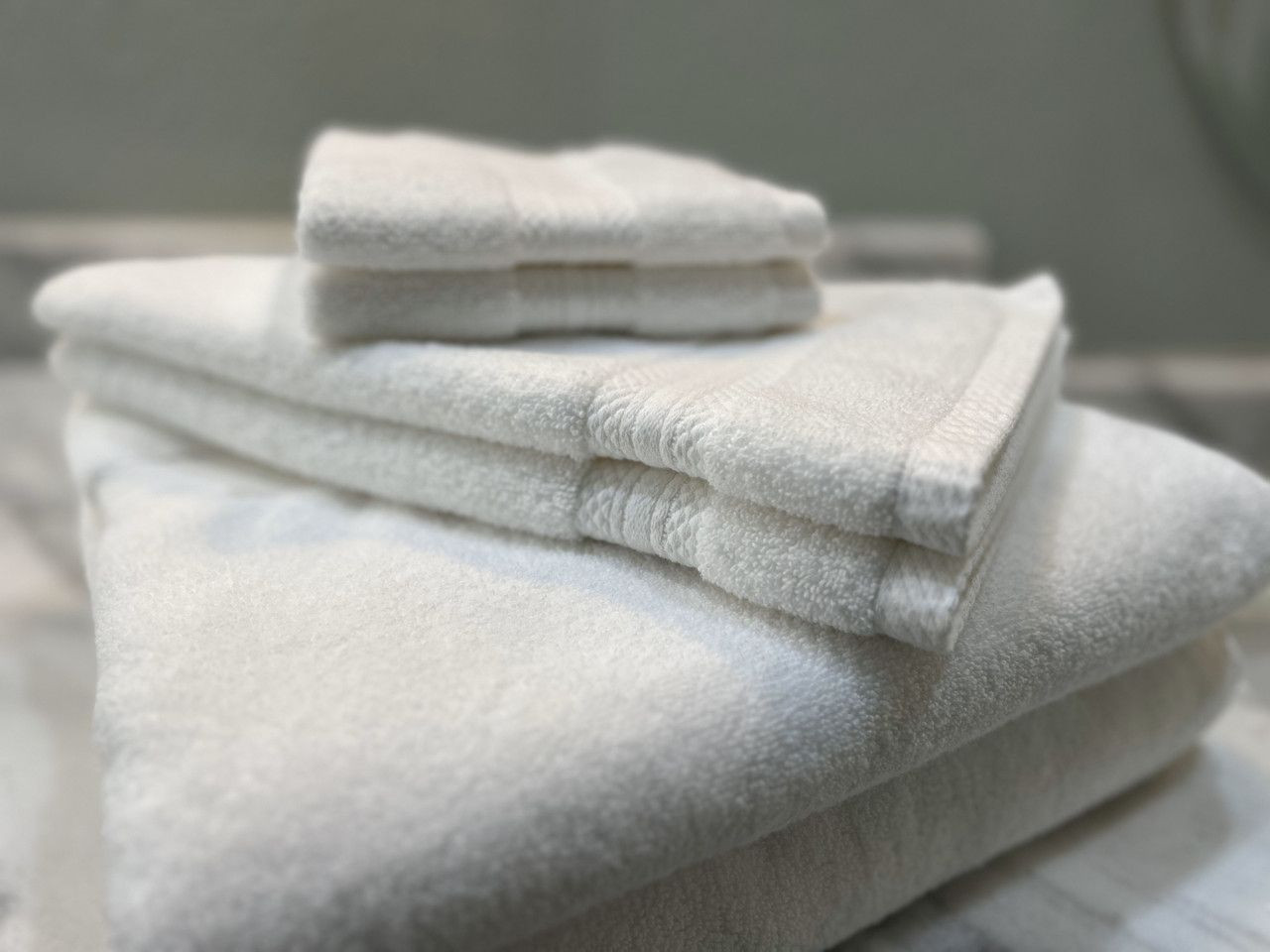 Premium Zero Twist Towels in White by Still Water|Small Quantity | Bath ...