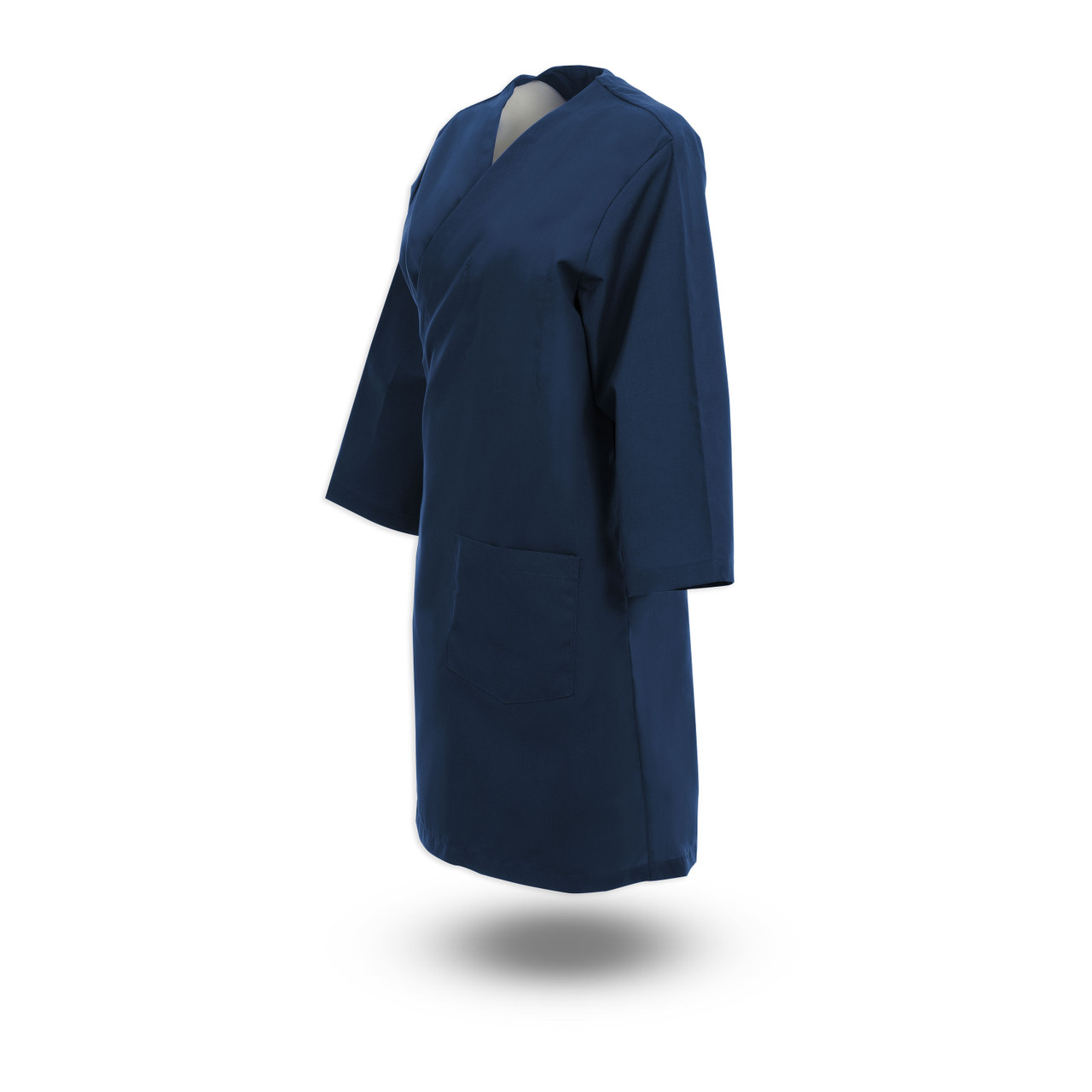 Navy Blue Smock Wrap Gown, 3 Pocket by Pinnacle Textile|Cobbler Smocks ...