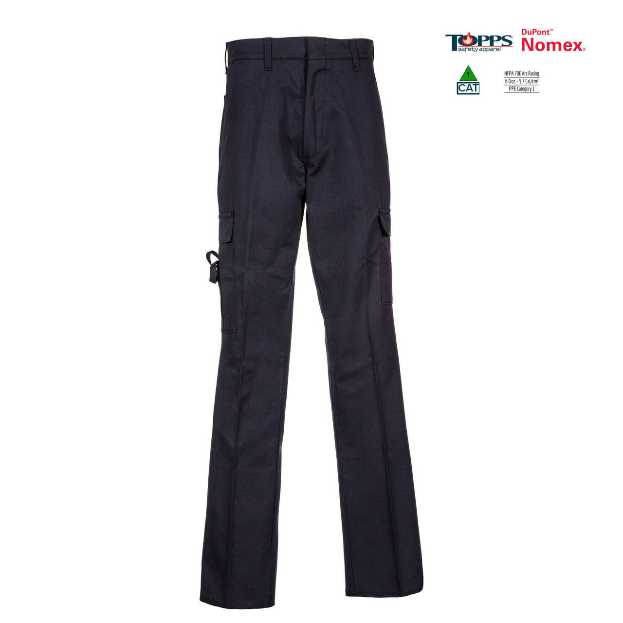 Plain Front Glove Pocket Work Pants