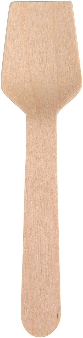 Brown 3.7 Inch Disposable Ice Cream Spoons|Disposable Restaurant Supplies