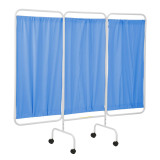 Hospital Privacy Screen, Blue Vinyl Panels - PSS-3CB