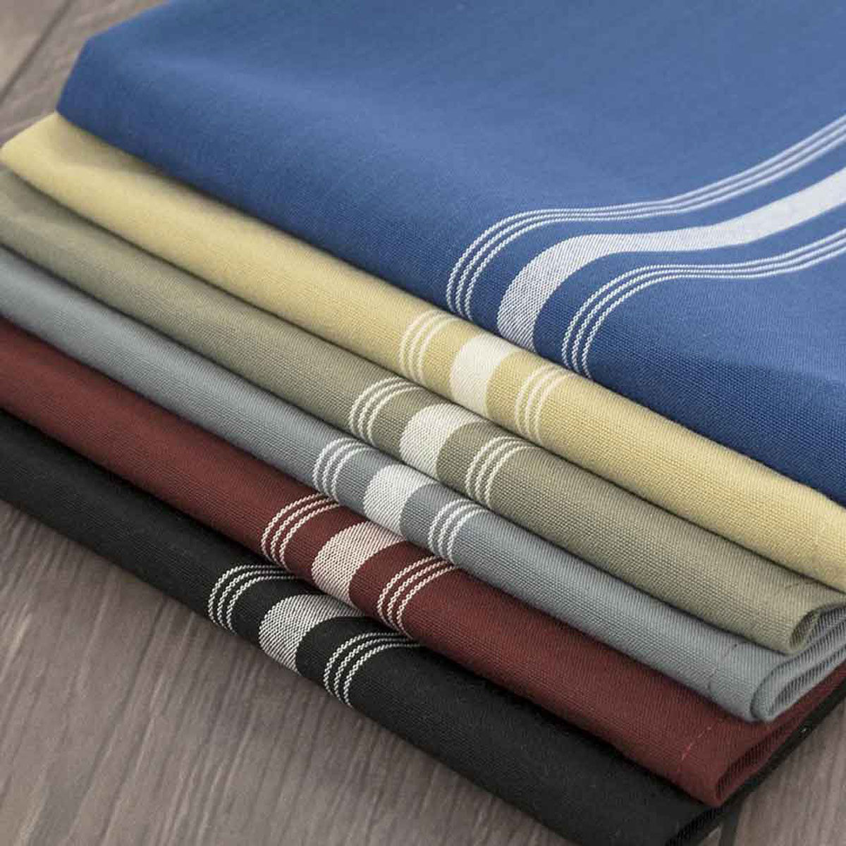 Milliken Signature Stripe Bistro Napkins|Wholesale Polyester Napkins