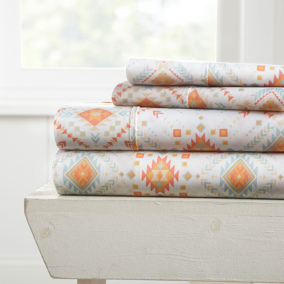Quatrefoil Patterned 4-Piece Sheet Set by ienjoy Home®|MicroFiber Bed ...