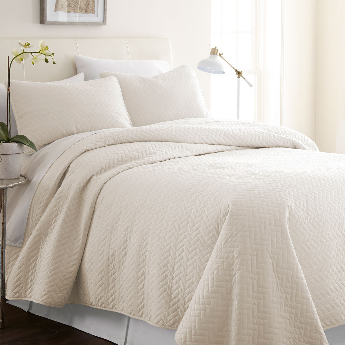 3-Piece Herring Quilted Coverlet Set