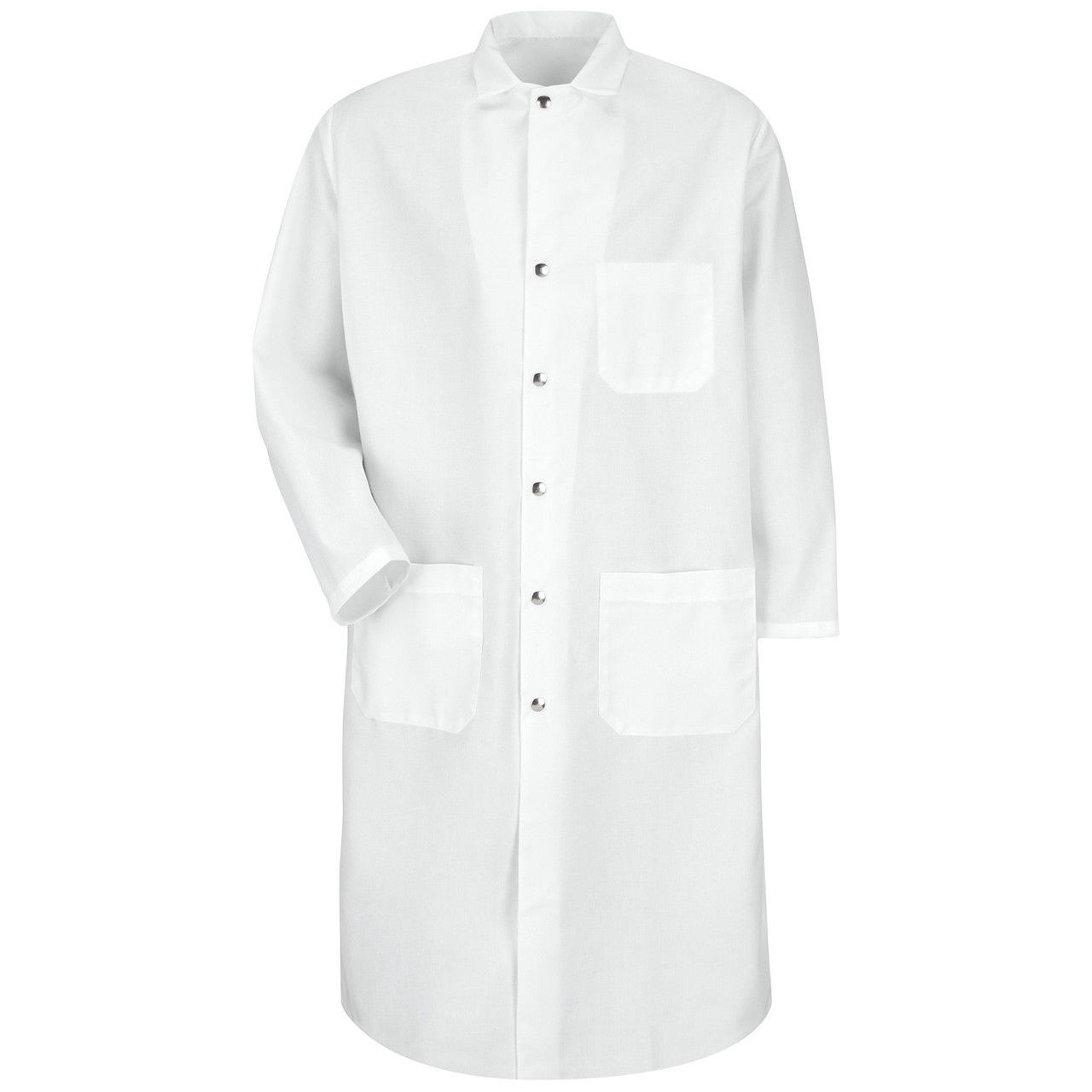 Red Kap® KS62WH Gripper Front White Butcher Coat