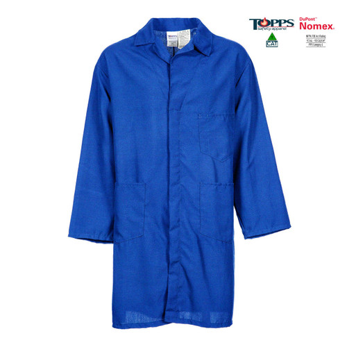 NOMEX® Knee Length Lab Coat with Snaps