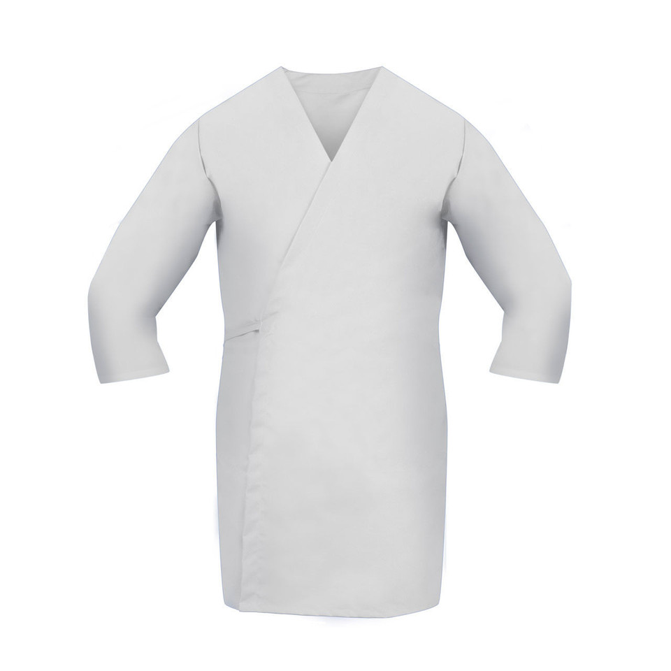 Smock Wrap, 3/4 Sleeve, No Pocket, White|Cobbler Smocks | Cobbler Aprons