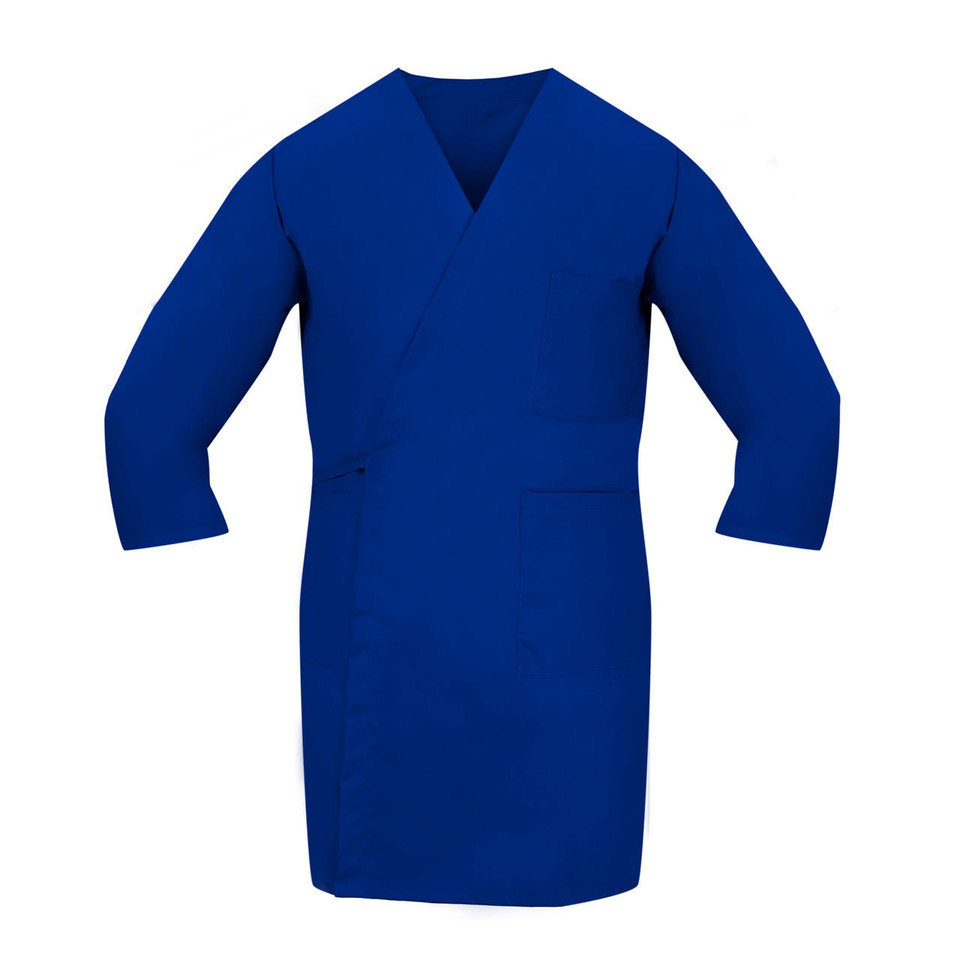 Smock Wrap, 3/4 Sleeve, No Pocket, White|Cobbler Smocks | Cobbler Aprons