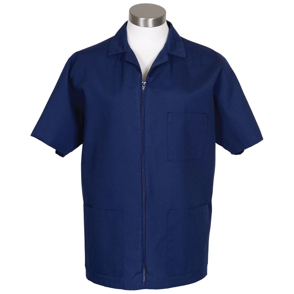 Unisex Smock, Navy Blue |Unisex Smock, Short Sleeve