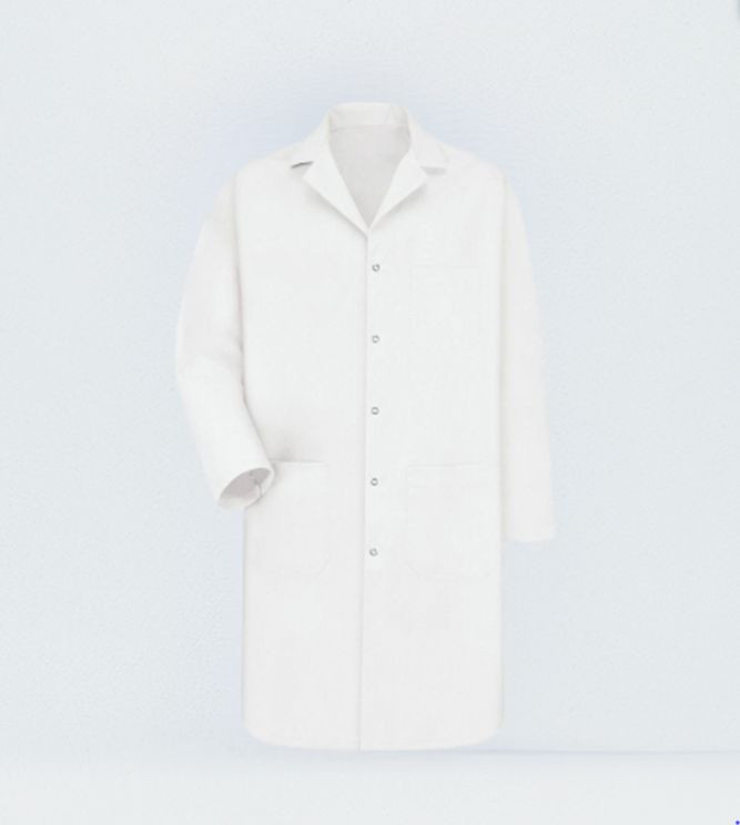 Red Kap KP70WH Unisex Specialized Cuffed Lab Coat |Women's Long Lab Coats
