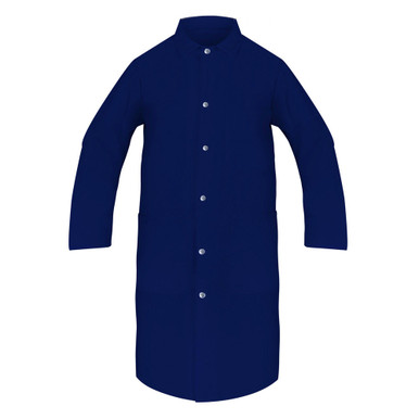 Lab Coats, 100% Spun Poly, Navy Blue