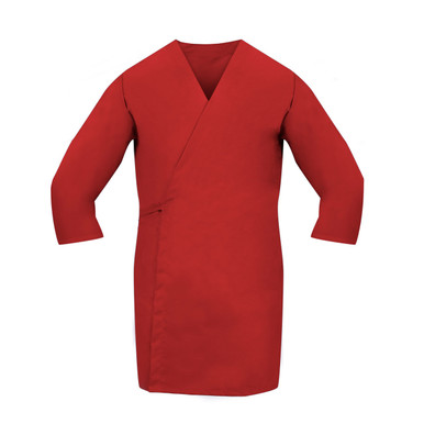 Smock Wrap, 3/4 Sleeve, No Pocket, Red|Cobbler Smocks | Cobbler Aprons