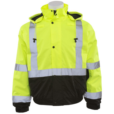 ERB Safety W106 Bomber Jacket with Storm Flap and Hood (Class 3)