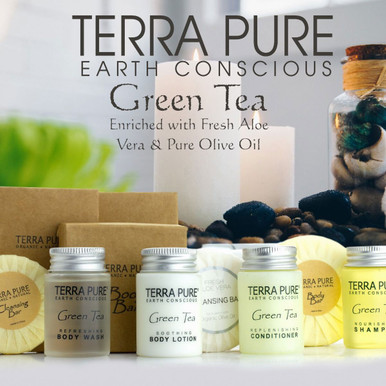 TERRA PURE GREEN TEA Collection|Hotel Soaps and Shampoos