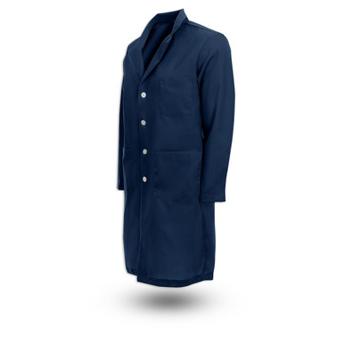 L17M Navy Blue Men's Lab Coat |Men's Long Lab Coats