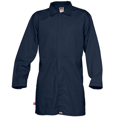 Flame Resistant Navy Lab Coat FR Navy Lab Coat J81FU7 |Women's Long Lab ...
