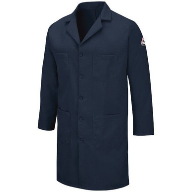 Bulwark® KNL2NV FR Concealed Snap-Front Lab Coat|Women's Long Lab Coats