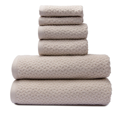 Hardwick Jacquard Bulk Bath Towels - Set Of 6