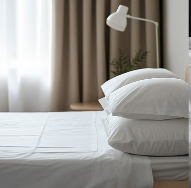 T-180 White Bed Sheets by Still Water Linens