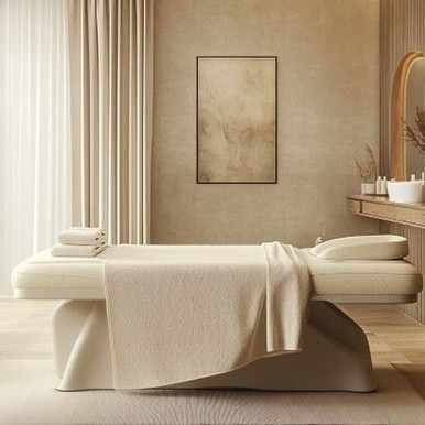 Standard Massage Table Sheets in Beige, by Still Water Linens|Wholesale ...