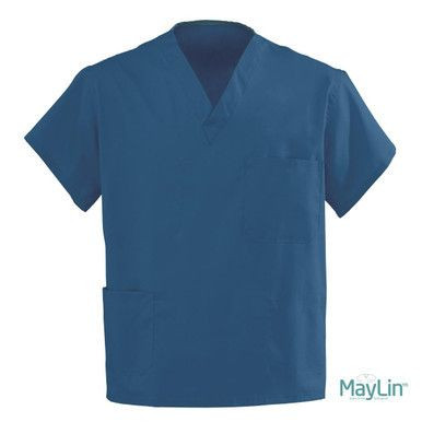 Unisex Reversible Scrubs, Navy Blue - Pack of 3