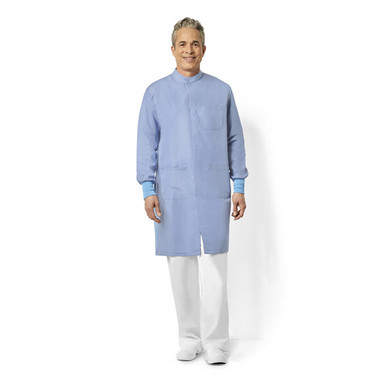 PFAS-Free T-Shield Ciel Blue Unisex Lab Coat |Women's Long Lab Coats