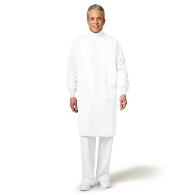 PFAS-Free All Barrier T Shield D-Stat Unisex White Lab Coat With Hook ...