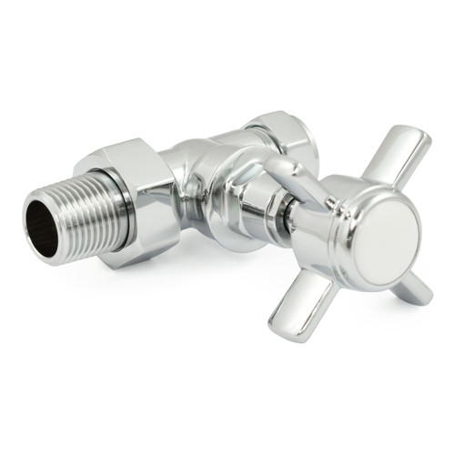 Westminster Crosshead Rad Valves Straight Chrome (Pair)
