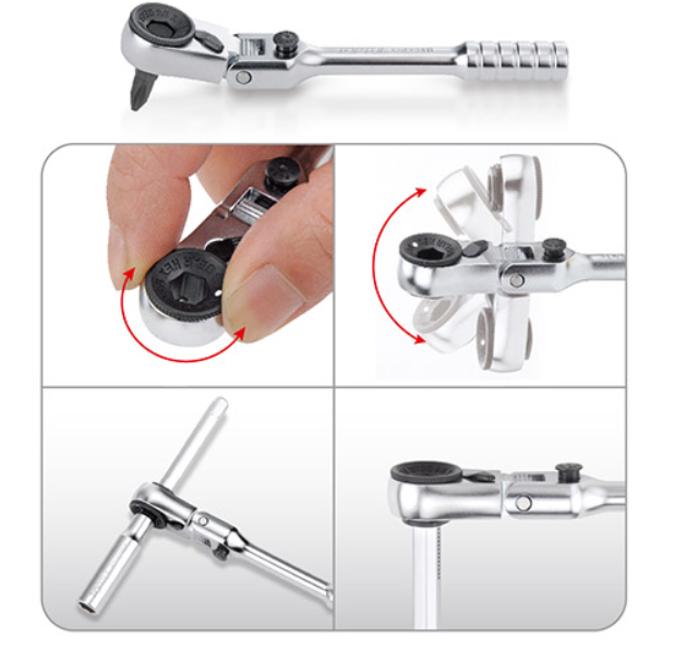 Toptul 45PCS 1/4" DR. Mini Ratchet Socket & Bit Set - BLAX Equipment