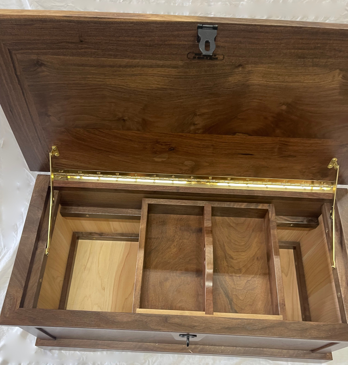 Walnut Hope Chest/ Cedar Lined w/Tray and Lock - My Chaos by Design