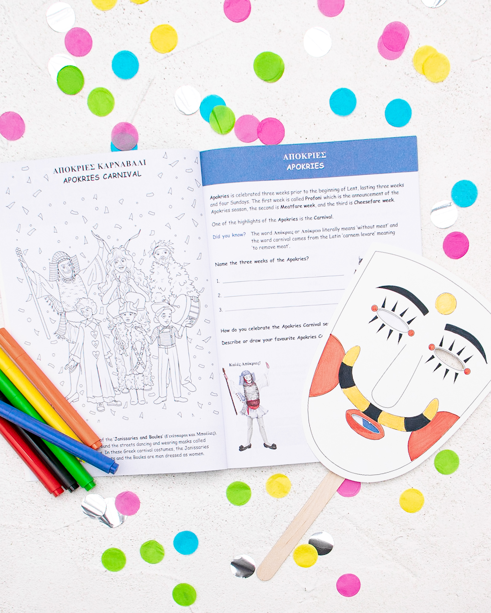 DIY APOKRIES MASK - Stelakis