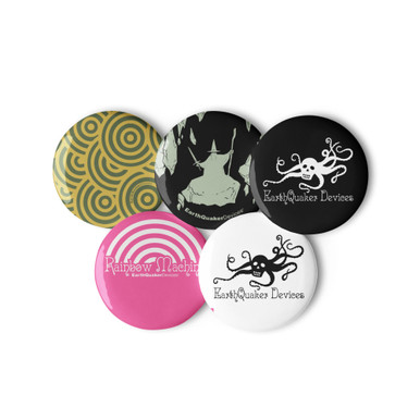 Set of 5 Pin Buttons - EarthQuaker Devices