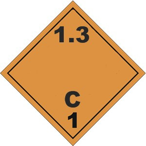 Class1.3C Explosives Dangerous Goods label 4" x 4" 500 per roll - PAXX ...