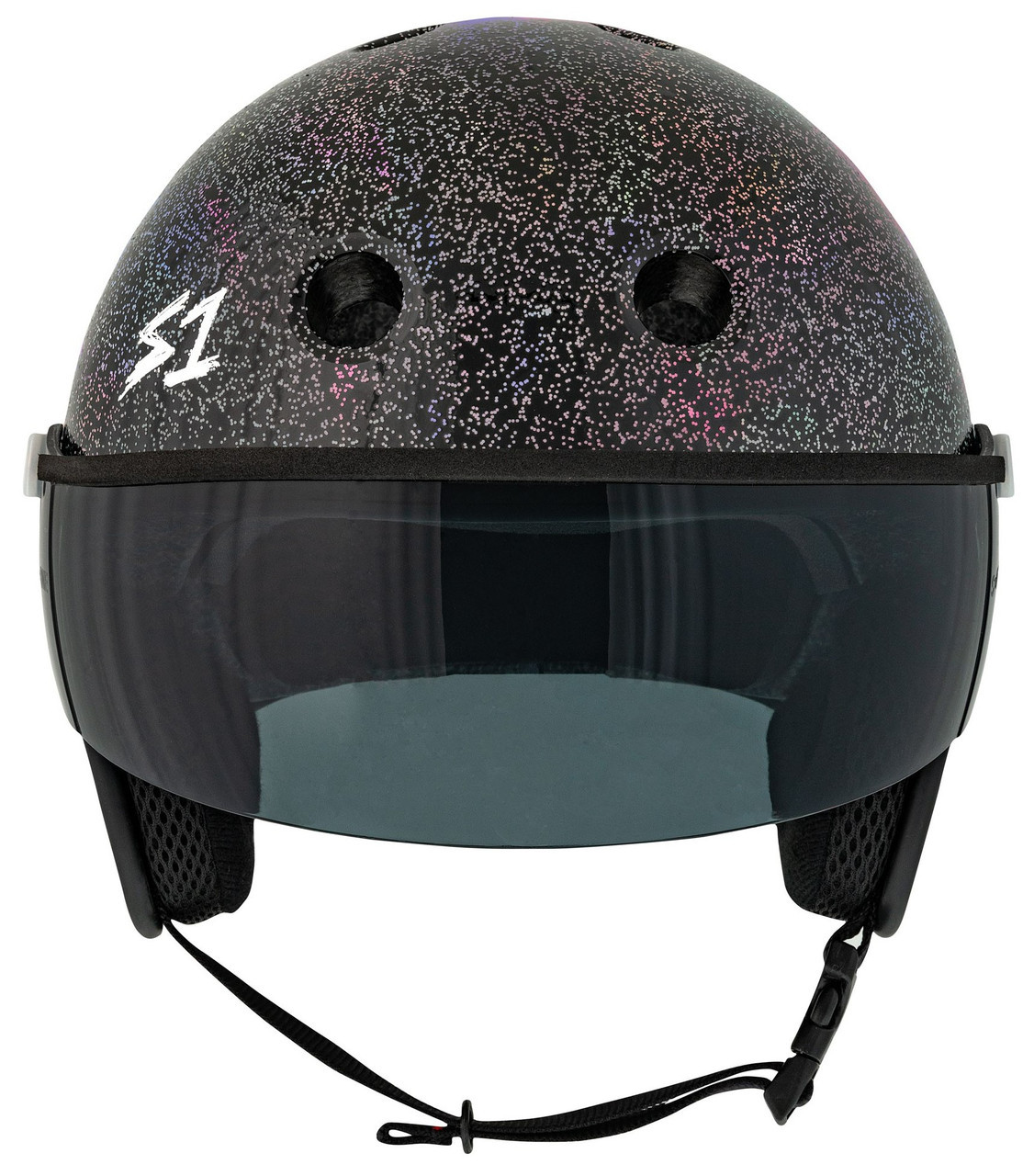 S1 Retro E-Helmet | S1 Retro E-Bike Helmet | Black Gloss Glitter