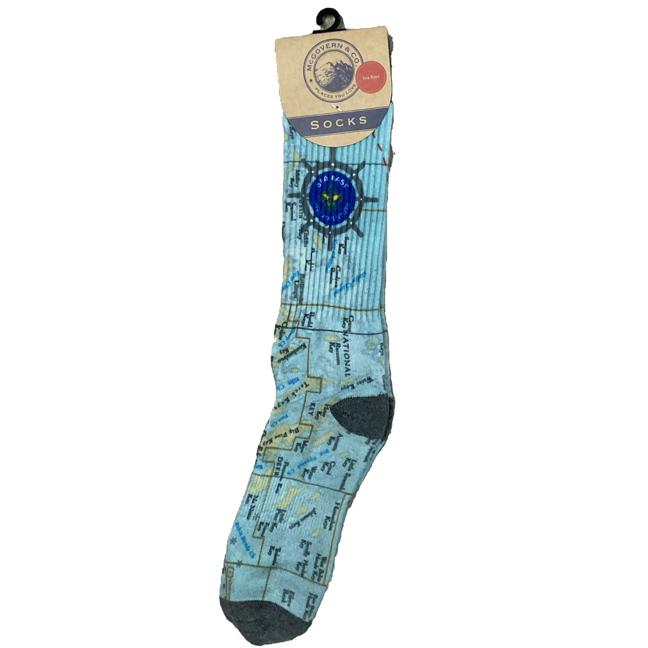 Sea Base Map Socks