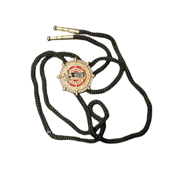 Bolo Logo-Black Leather Rope