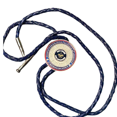 Bolo Logo-Blue Leather Rope