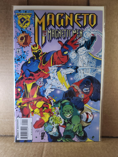 MAGNETO AND THE MAGNETIC MEN #1 (1996, Amalgam Comic) MARVEL DC CROSSOVER