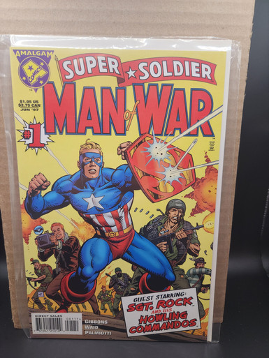 Amalgam Comics Super Soldier Man of War #1 1997 Superman Captain America