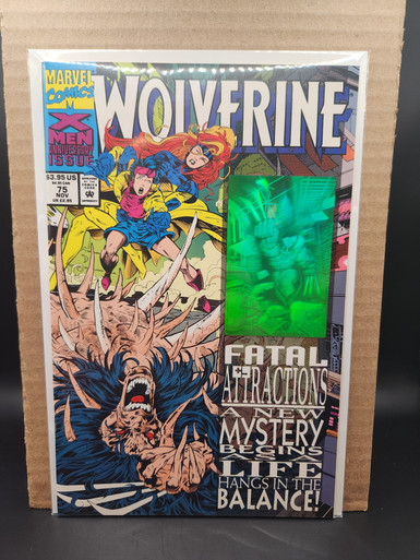 WOLVERINE #75 - FATAL ATTRACTIONS HOLOGRAM COVER! 1993 MARVEL COMICS
