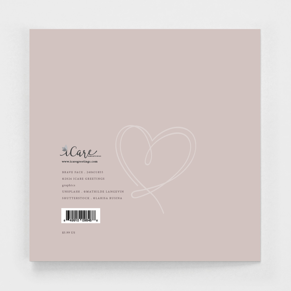 Brave Face - ICare Greetings