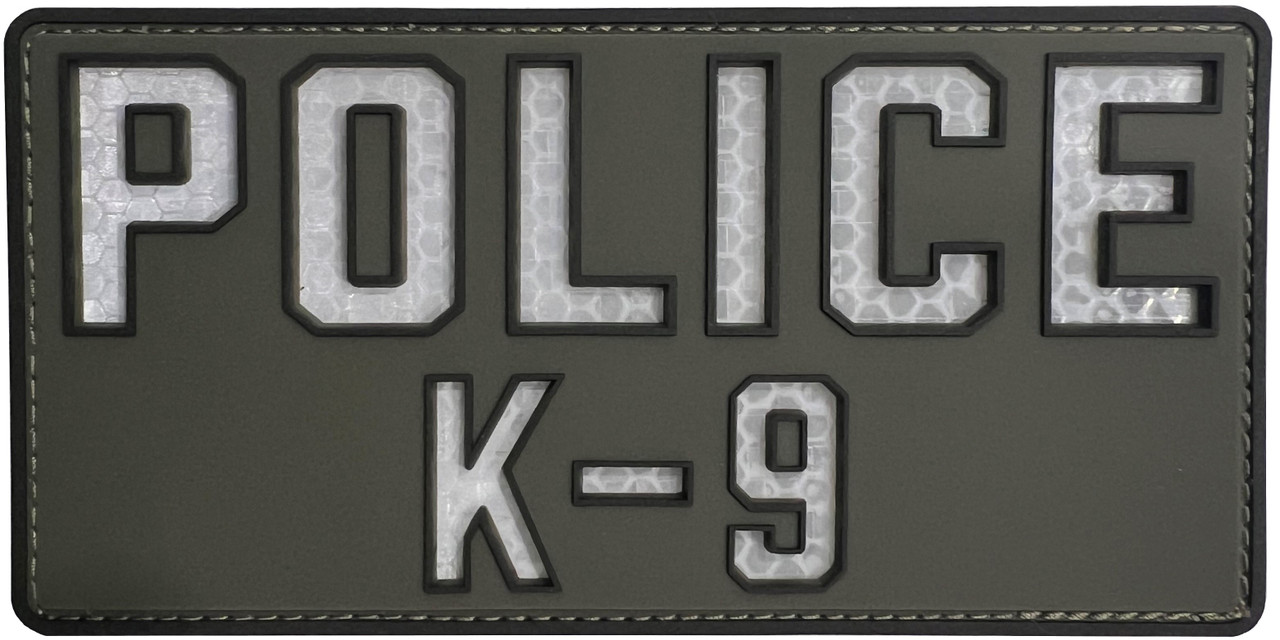 Reflective PVC Patch - Police K9
