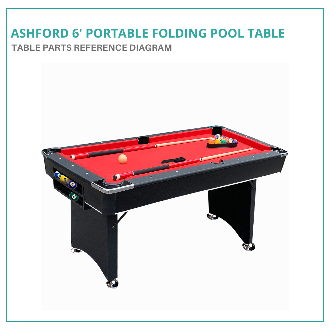 Ashford 6' Portable Folding Pool Table - Parts