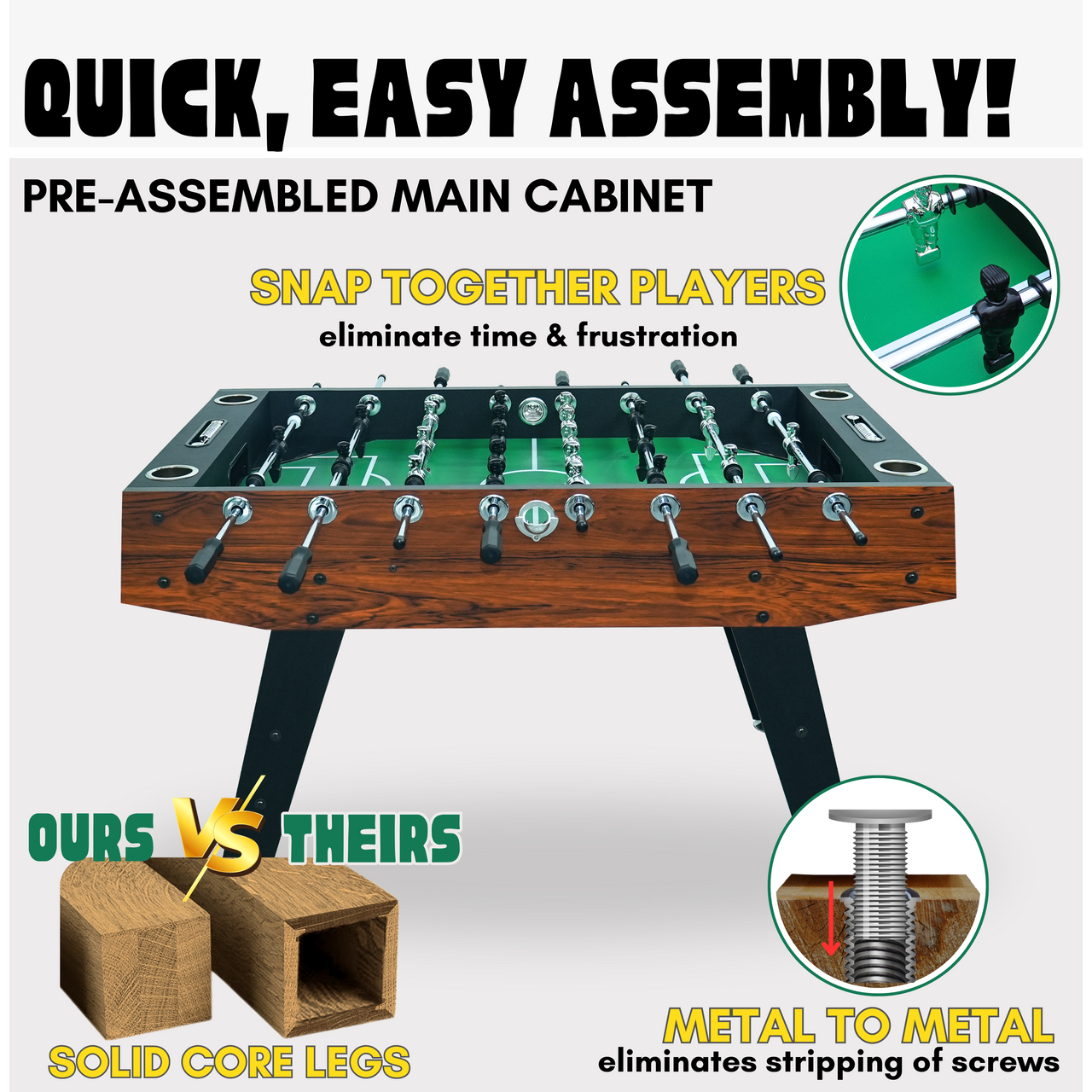 "The Avenger" 56" Foosball Table
