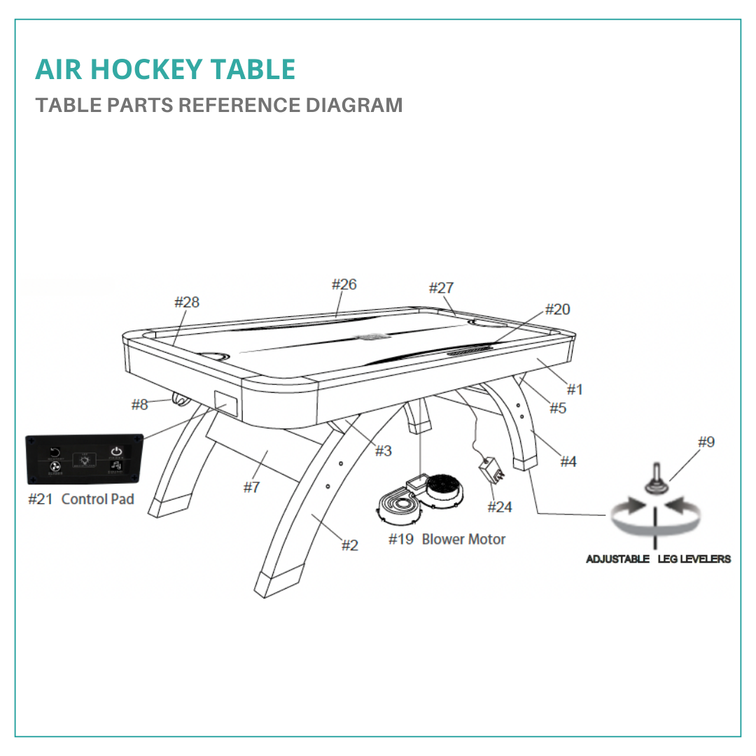 Slap Shot Air Hockey Parts