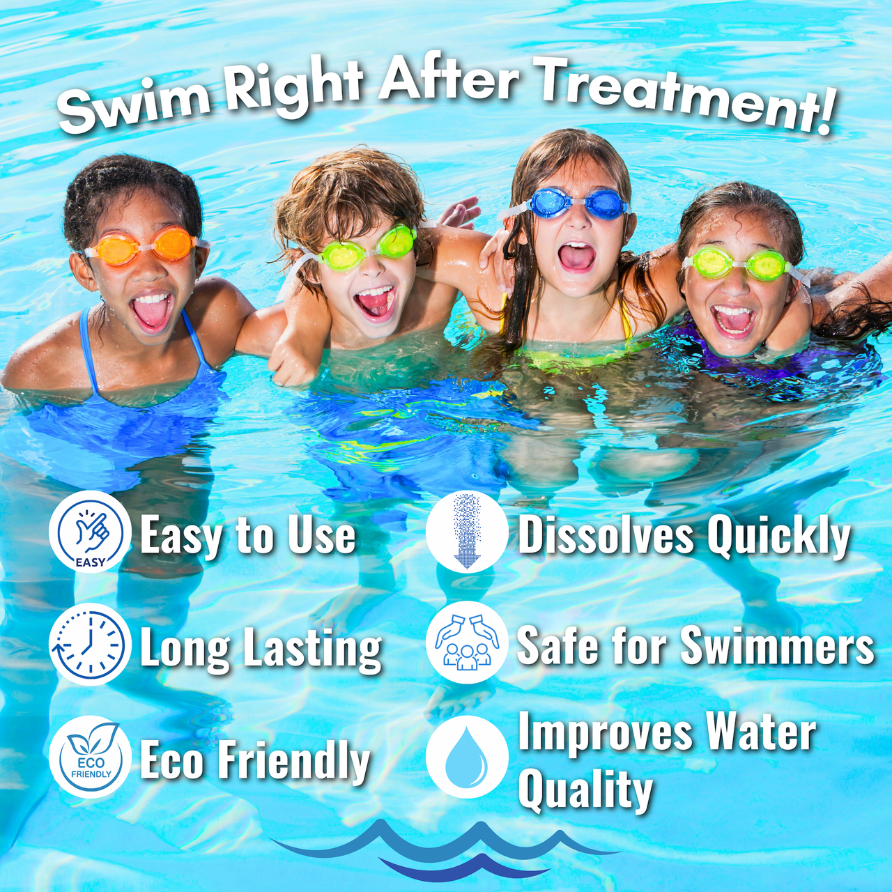 Non Chlorine Pool Shock for Swimming Pools | Fresh Lemon Scent Repels Bugs