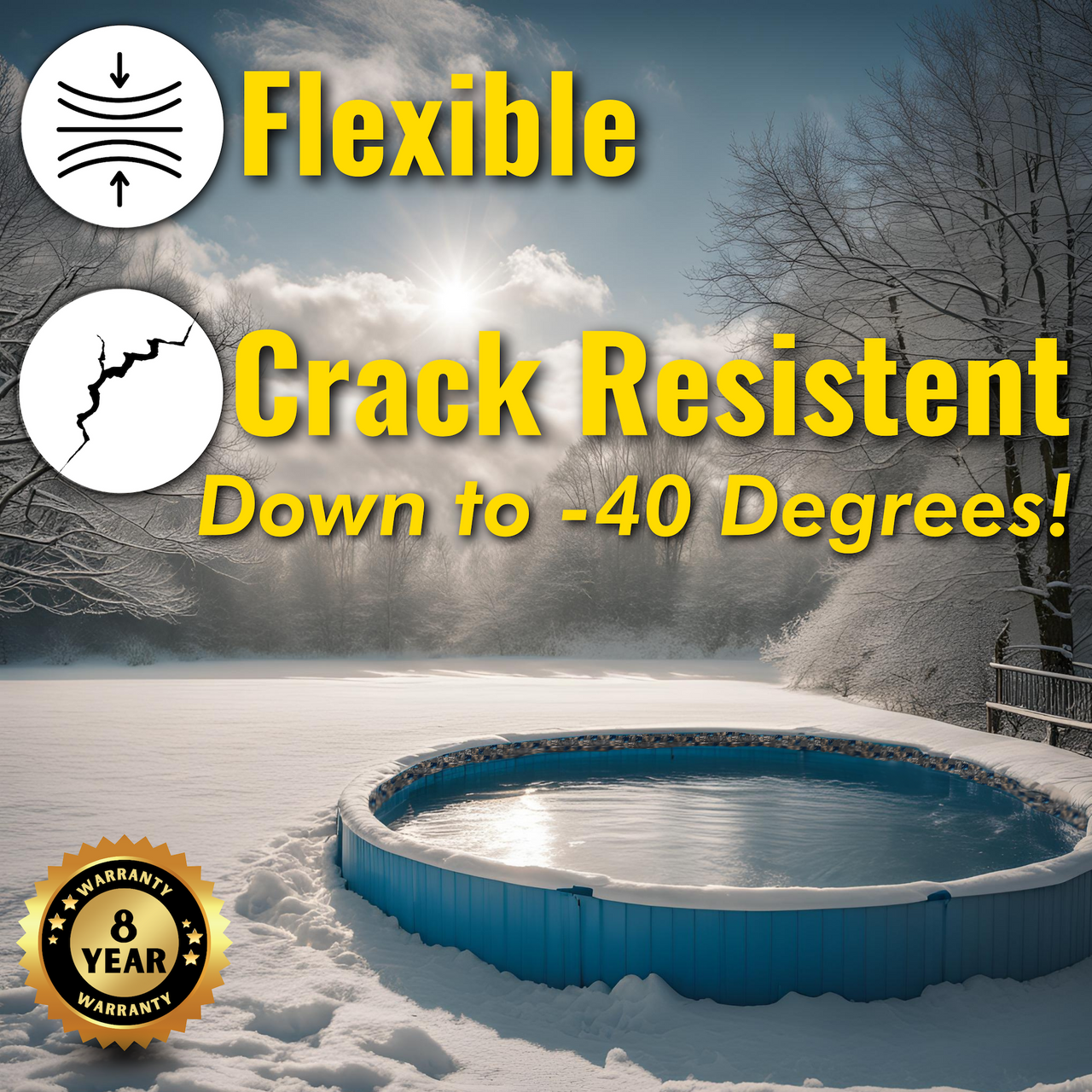 Fits Kayak Beaded Style On Ground Swimming Pools