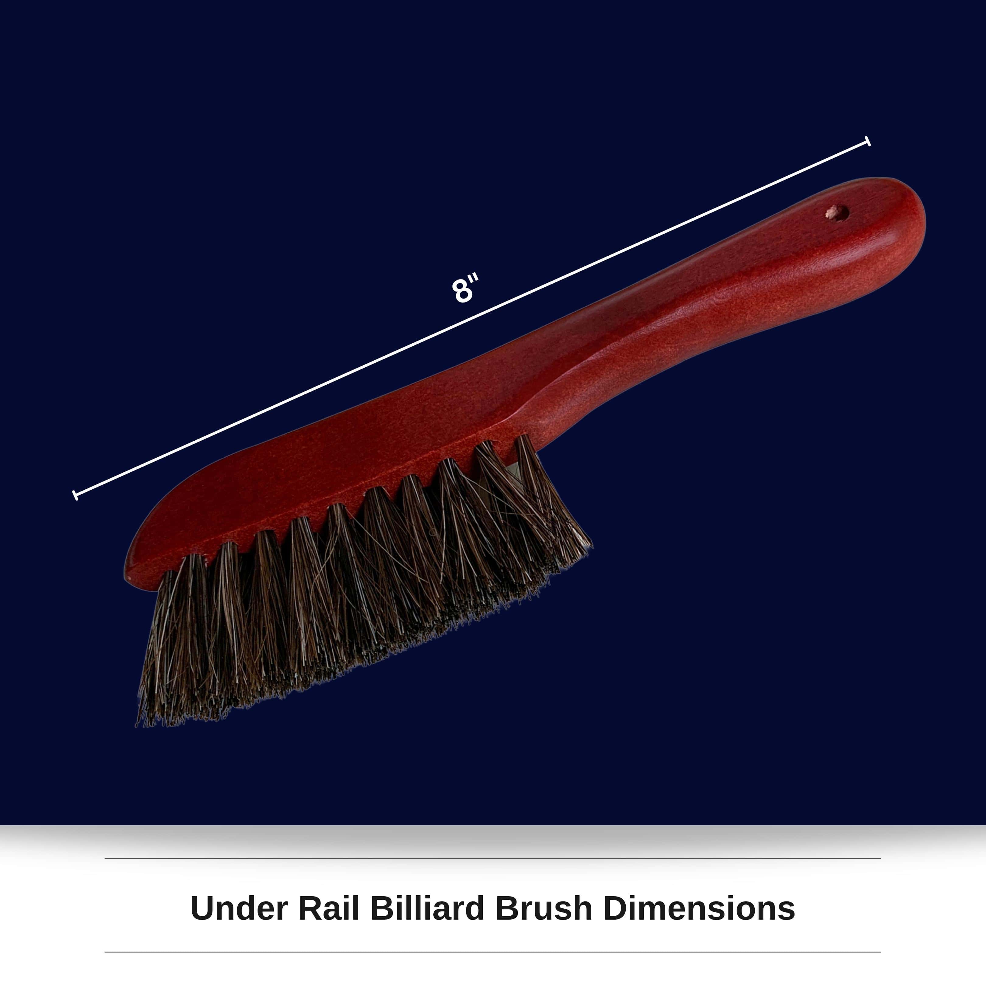 Genuine Horsehair Under Rail Pool Table Billiard Brush PLUS a Pack of Chalk