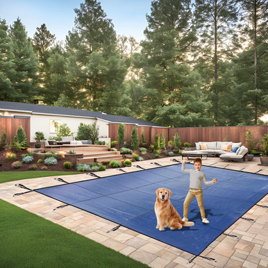 Mesh Safety Pool Cover for In-Ground Pools- 5 YR Warranty
